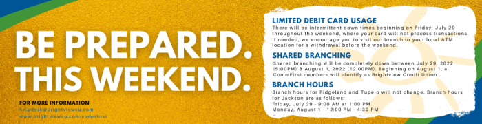 Credit Union Partnership - BrightView Federal Credit Union